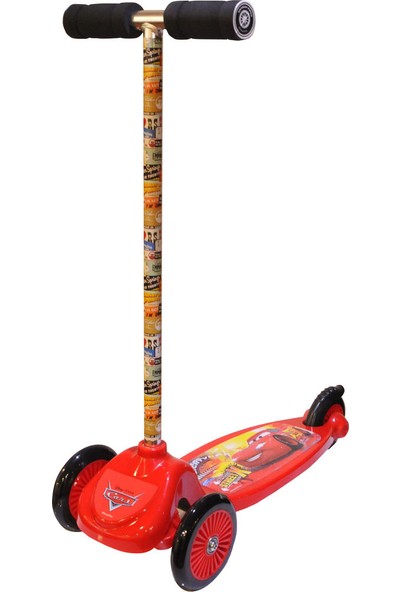 Disney Cars 3 Tekerlekli Frenli Twistable Çocuk Scooter