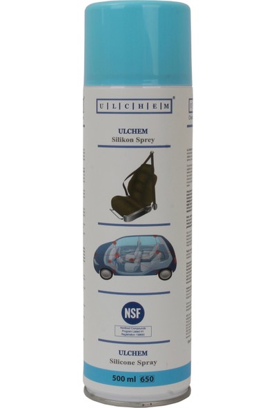 Ulchem Silikon Sprey - Trim Ses Giderici 500 ML - Kokusuz