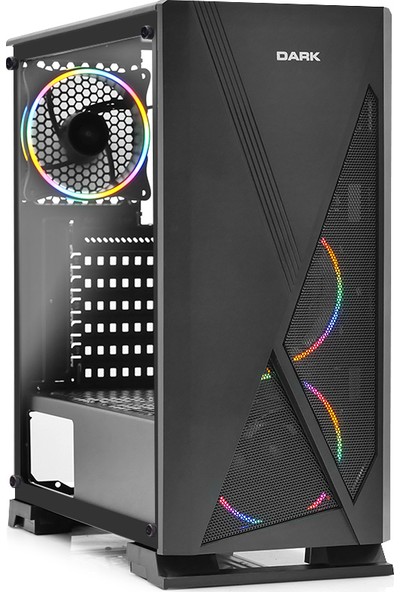 Dark Raider 500W 3x12cm RGB Fanlı, Tempered Glass Cam Panel, USB 3.0 Bilgisayar Kasası (DKCHRAIDER500) Dark Raider 500W 3x12cm RGB Fanlı, Tempered Glass Cam Panel, USB 3.0 Bilgisayar Kasası (DKCHRAIDER500)