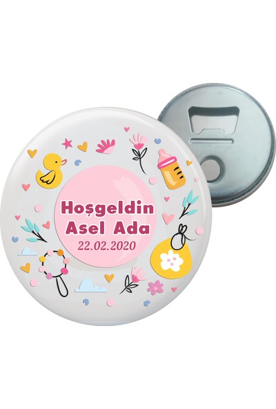 Grafilli Design Hoşgeldin Bebek Magnet Açacak - 10 Adet 022 Grafilli Design Hoşgeldin Bebek Magnet Açacak - 10 Adet 022
