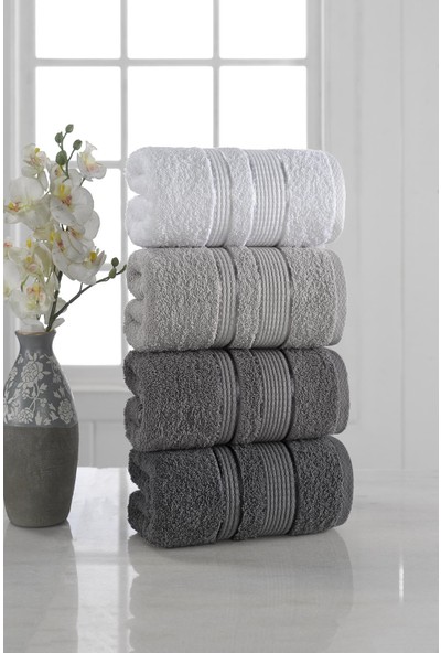 Julie 50 x 85 cm Softy Havlu Seti 4'lü