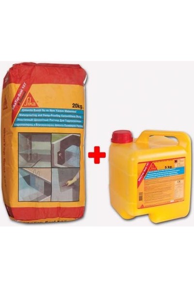 Sika Top-Seal 107 Çimento Esaslı Su Ve Nem Yalıtım Malzemesi 20Kg+5Kg Sika Top-Seal 107 Çimento Esaslı Su Ve Nem Yalıtım Malzemesi 20Kg+5Kg