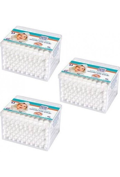 Bebedor Güvenlikli Kulak Çubuğu 90'lı x 3 Adet