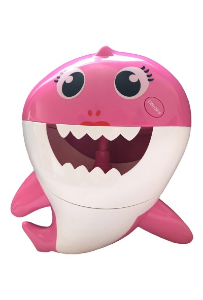 Bubble Müzikli Sevimli Köpek Balığı Köpük Şelalesi - Pembe