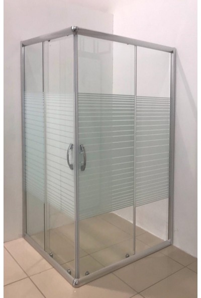 Durul Duşakabin 90 x 90 cm Kare 5 mm Şeffaf Siyah Profil Özel Seri Duşakabin Duş Teknesiz