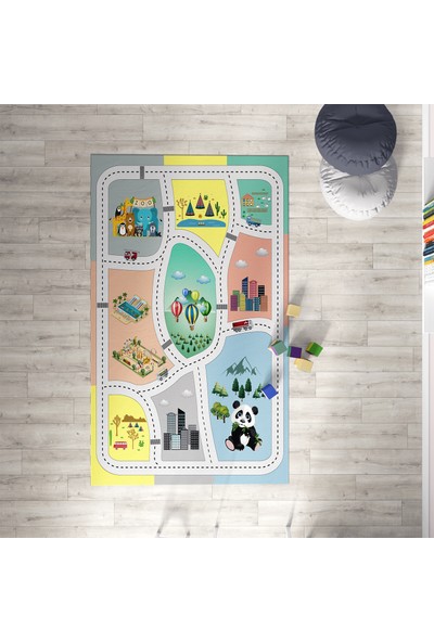 Mekta Home Kaktüs Çocuk ve Bebek Odası Halısı MKTH-129