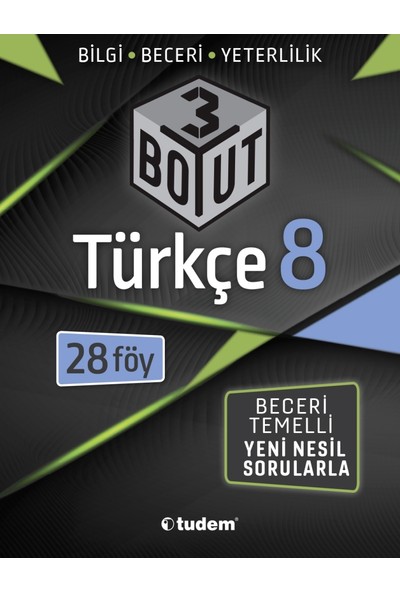 Tudem Yayınları 8. Sınıf 3 Boyut Türkçe