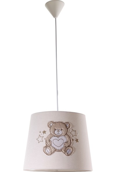 Meltem Smart Bear Nakışlı Bebek Çocuk Odası Tavan Lamba