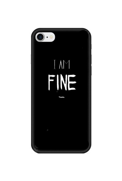 Casethrone Apple iPhone 8 / Se 2020 Siyah İçi Kadife Silikon Telefon Kılıfı Sb31 Fine