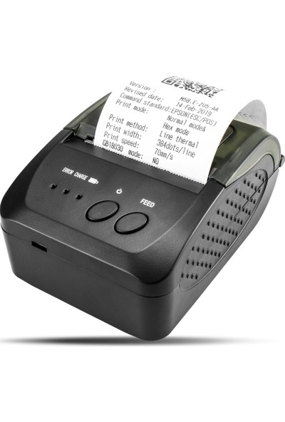Ptfis Nt Taşınabilir Kablosuz Bluetooth Termal Yazıcı 58MM Ptfis Nt Taşınabilir Kablosuz Bluetooth Termal Yazıcı 58MM