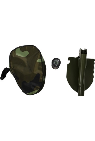 Ege Arge Portatif Kazma Kürek 17-41 Cm Pusulalı Çantalı Ege Arge Portatif Kazma Kürek 17-41 Cm Pusulalı Çantalı