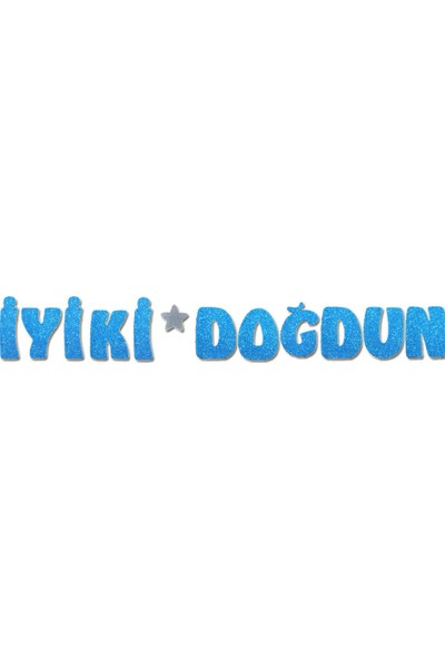 Cansüs İyi Ki Doğdun Simli Eva Sünger Doğum Günü Banner Mavi Cansüs İyi Ki Doğdun Simli Eva Sünger Doğum Günü Banner Mavi