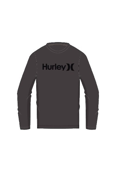Hurley B O&o Rashguard L/s HLAO2231H.081M Iron Grey Lycra / Uv Koruma Çocuk Hurley B O&o Rashguard L/s HLAO2231H.081M Iron Grey Lycra / Uv Koruma Çocuk