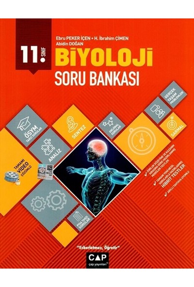 Çap Yayınları 11. Sınıf Anadolu Lisesi Biyoloji Soru Bankası - Abidin Doğan