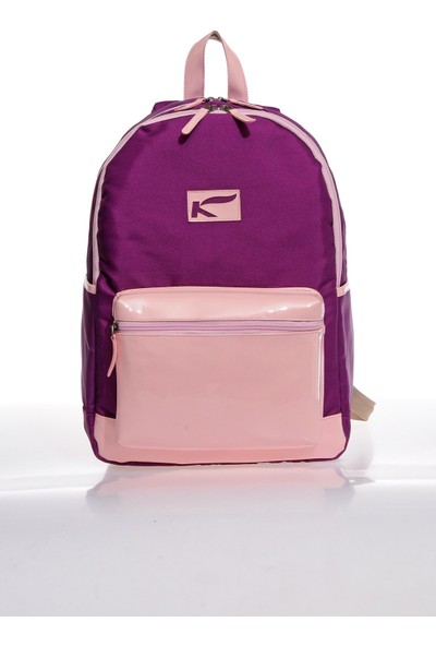 Kaukko Bright Rugan Okul Sırt Çantası Mor K1106