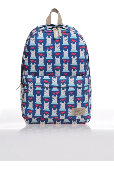 Kaukko Lama Okul Sırt Çantası Lacivert K1127