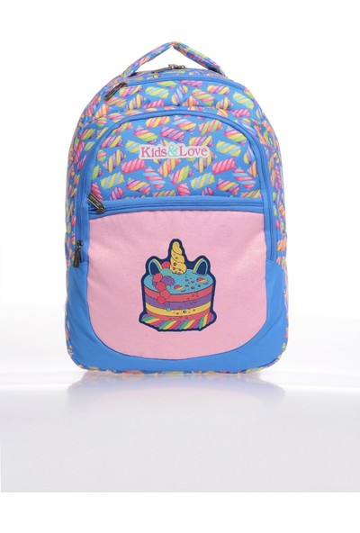 Kaukko Kids Love Marsmellow Okul Sırt Çantası Simli L5020