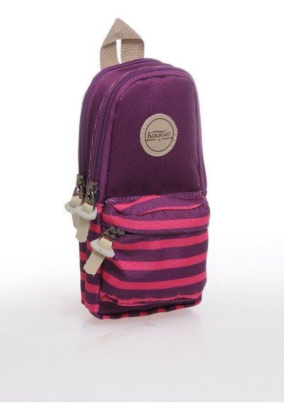 Kaukko Bold Kalem Çantası (Kalemlik) Mor K2119