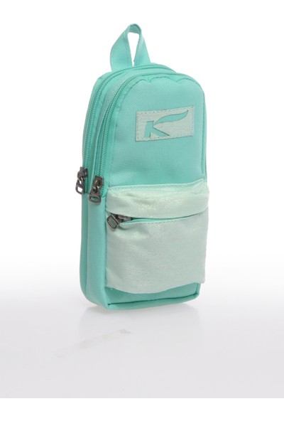 Kaukko Bright Simli Kalem Çantası (Kalemlik) Mint K2123