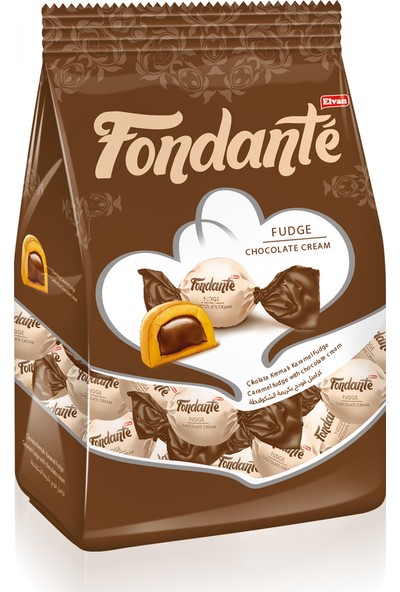 Elvan Fondante Fudge Çikolata Kremalı 1000 Gr. (1 poşet) Elvan Fondante Fudge Çikolata Kremalı 1000 Gr. (1 poşet)