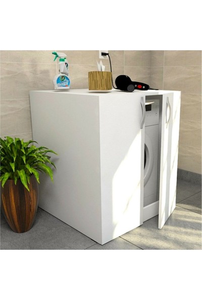 Zerka Concept Tamamı Mdf Palmira Kapaklı Çamaşır Makinesi Dolabı Zerka Concept Tamamı Mdf Palmira Kapaklı Çamaşır Makinesi Dolabı
