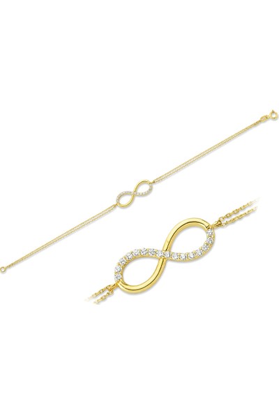Milades Altın Sonsuzluk Bileklik