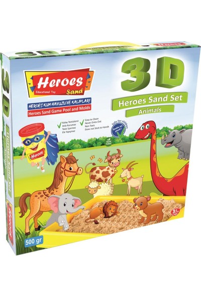 Heroes 3D Kalıplı Pony Kinetik Kum Set 500 gr KUM-032