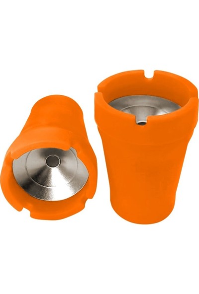 Intac Içi Metal Atmadan Söndür Kül Tablası Kokusuz Küllük Turuncu Intac Içi Metal Atmadan Söndür Kül Tablası Kokusuz Küllük Turuncu