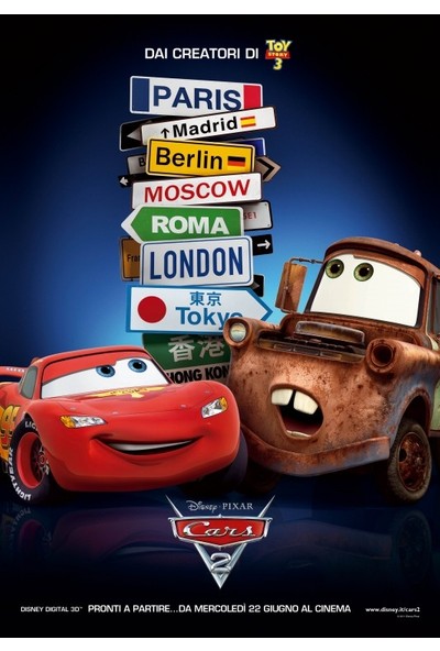 Cars 2 (2011) 50 x 70 Poster
