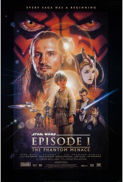 Star Wars Episode 1 The Phantom Menace (1999) 50 x 70 Poster Star Wars Episode 1 The Phantom Menace (1999) 50 x 70 Poster