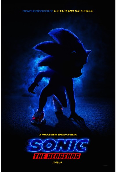 Sonic the Hedgehog (2020) 35 x 50 Poster Sonic the Hedgehog (2020) 35 x 50 Poster