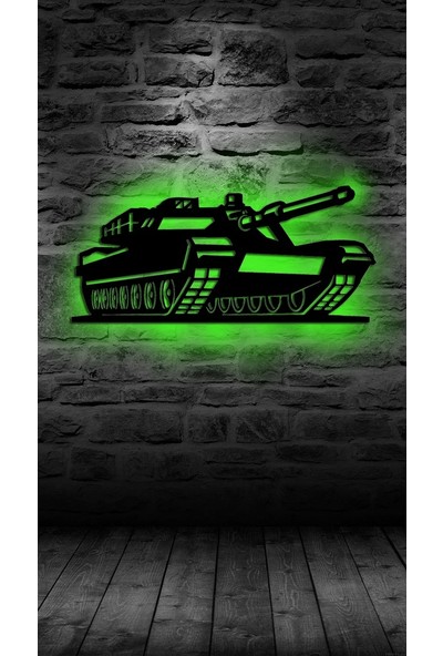 Woodenart Ledli Tank Ahşap Tablo