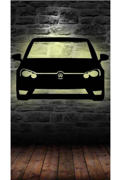 Woodenart Ledli Golf Mk 6 Ahşap Tablo