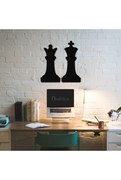 Bafidica Satranç Şah ve Vezir Metal Tablolar Bafidica Satranç Şah ve Vezir Metal Tablolar