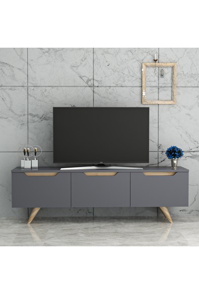 İnarch Dizayn Prag Antrasit Tv Ünitesi İnarch Dizayn Prag Antrasit Tv Ünitesi