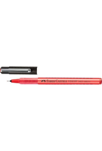 Faber-Castell 5415 Vision  İğne Uç Kalem 0.3 Kırmızı Faber-Castell 5415 Vision  İğne Uç Kalem 0.3 Kırmızı