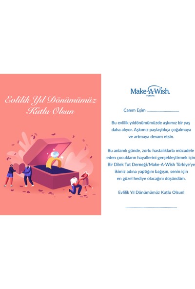 Bir Dilek Tut Derneği Evlilik Yıl Dönümü Sertifikası Bir Dilek Tut Derneği Evlilik Yıl Dönümü Sertifikası