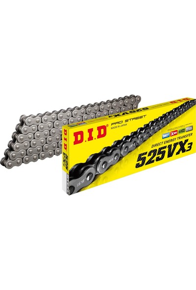 Did 525 Vx3 116 Bakla Çelik Motosiklet Zinciri
