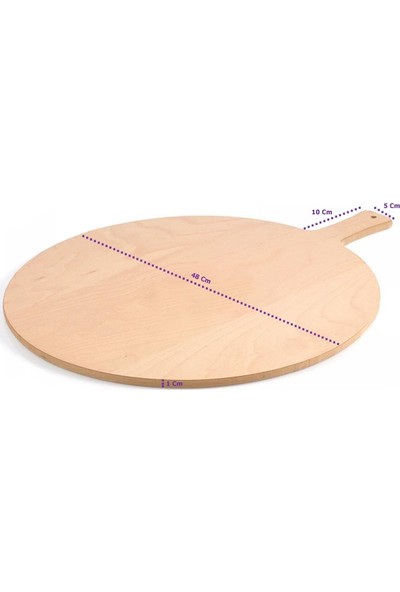 Bimbambom Ahşap Bazlama Tahtası 50 cm Bimbambom Ahşap Bazlama Tahtası 50 cm