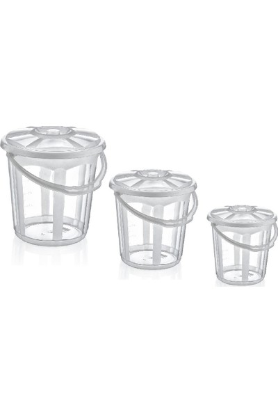 Emr Dünya Style Su Kovası Banyo Kovası Seti 3'lü Emr Dünya Style Su Kovası Banyo Kovası Seti 3'lü