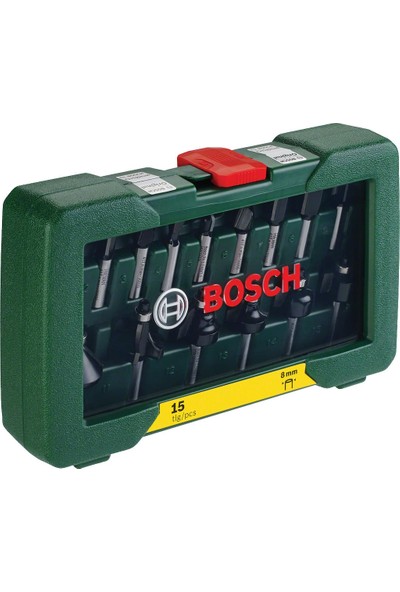 Bosch Dıy 15 Parça 8 mm Şaftlı Freze Seti Bosch Dıy 15 Parça 8 mm Şaftlı Freze Seti