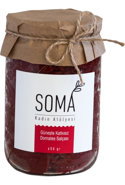 Soma Kadın Atölyesi Domates Salçası Katkısız Ev Yapımı (Güneşte Kurutulmuş) 650 gr