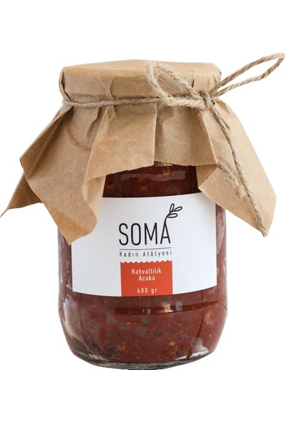 Soma Kadın Atölyesi Acuka Kahvaltılık Salça Sos Katkısız Ev Yapımı - 380 gr Soma Kadın Atölyesi Acuka Kahvaltılık Salça Sos Katkısız Ev Yapımı - 380 gr