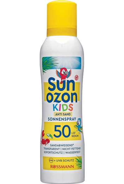 Sunozon Güneş Spreyi Çocuklar Için SPF50 Kum Tutmayan Formül 200 ml Sunozon Güneş Spreyi Çocuklar Için SPF50 Kum Tutmayan Formül 200 ml