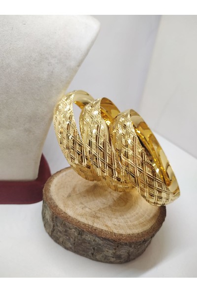 Takıtasarım 1.5 cm Kuyumcu Model 3'lü Bilezik