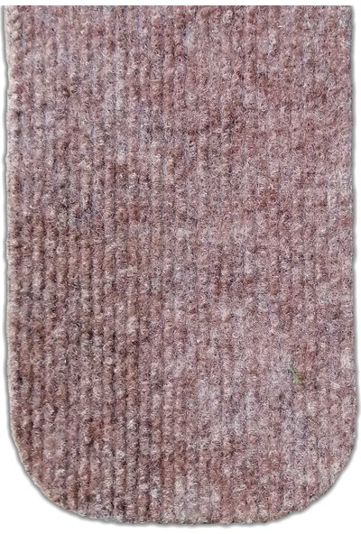 ISM Rip Duvardan Duvara Halıfleks Kahverengi - Krem 50 x 200 cm