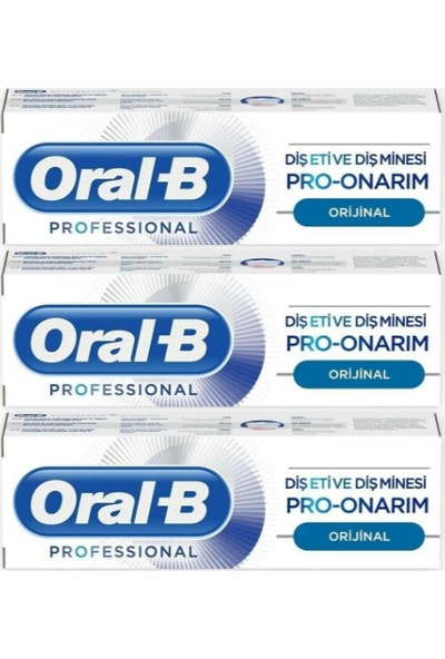 Oral-B Pro-Onarım Diş Macunu 3 x 50 ml Oral-B Pro-Onarım Diş Macunu 3 x 50 ml