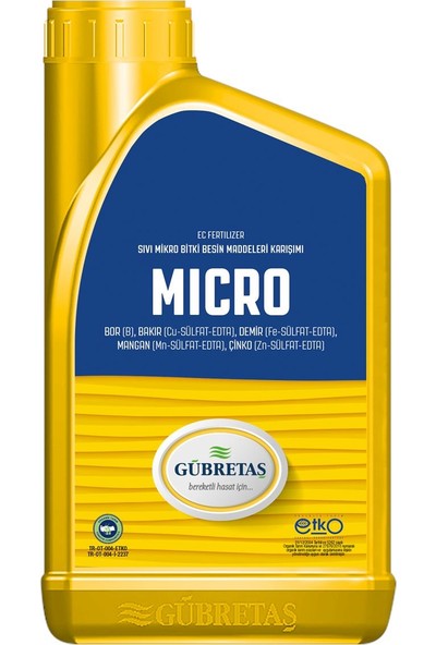 Gübretaş Micro Sıvı Yaprak Gübresi 1 lt Gübretaş Micro Sıvı Yaprak Gübresi 1 lt
