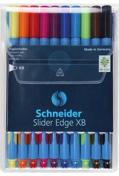 Schneider Slider Edge Xb Tükenmez Kalem 10'lu Set SCT713 Schneider Slider Edge Xb Tükenmez Kalem 10'lu Set SCT713