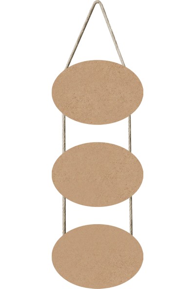 Pol & Art F 728 Ahşap 3 Lü Oval Ipli Pano